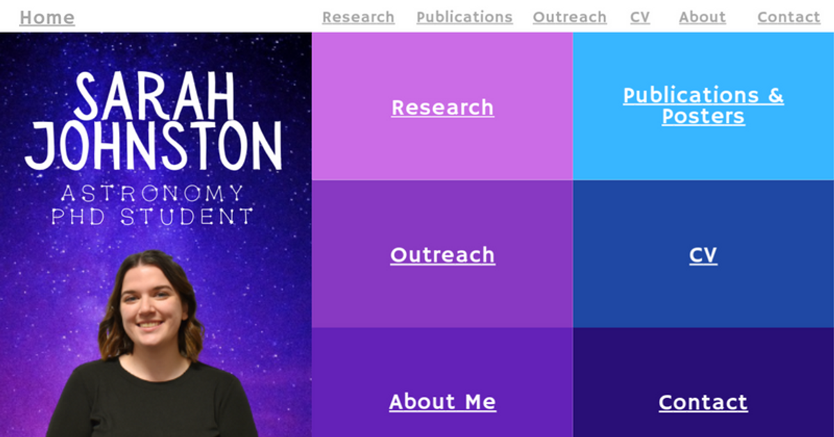 Sarah Johnston - Astronomy